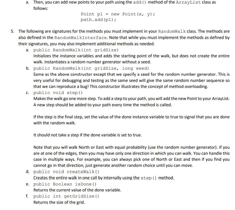 Solved Project 02: Random Walk Project Overview: In this | Chegg.com