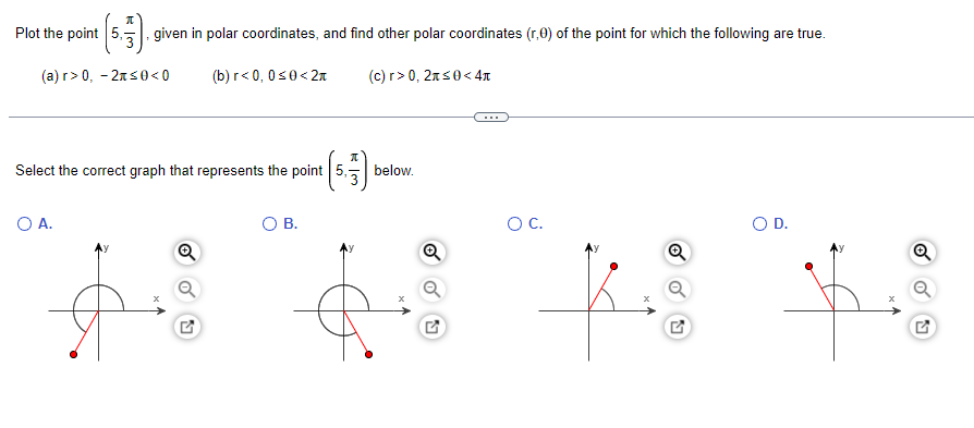 Solved A) r > 0, -2pi