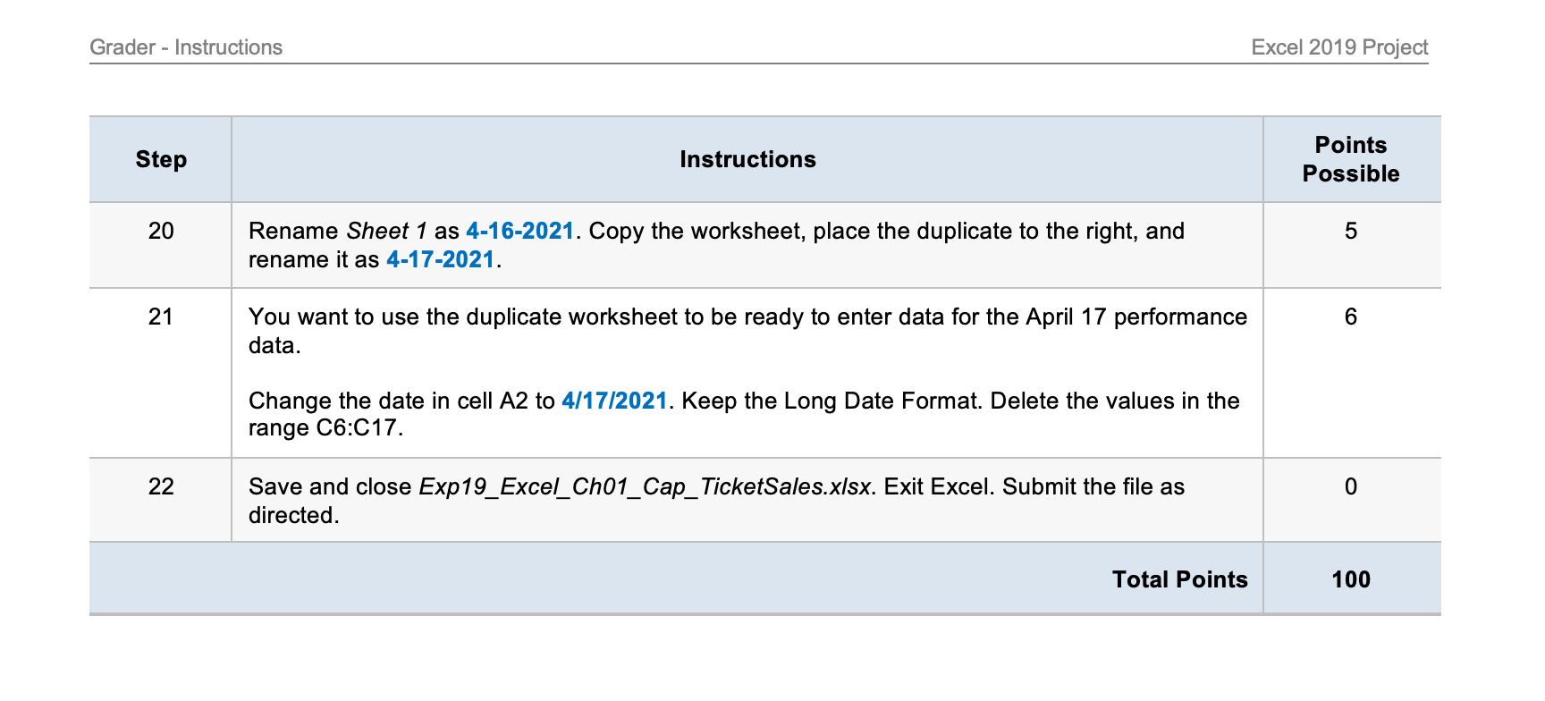 Solved Exp19_Excel_Ch01_Cap_Ticket_Sales Project | Chegg.com