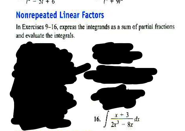Solved + 6 Nonrepeated Linear Factors In Exercises 9-16, | Chegg.com