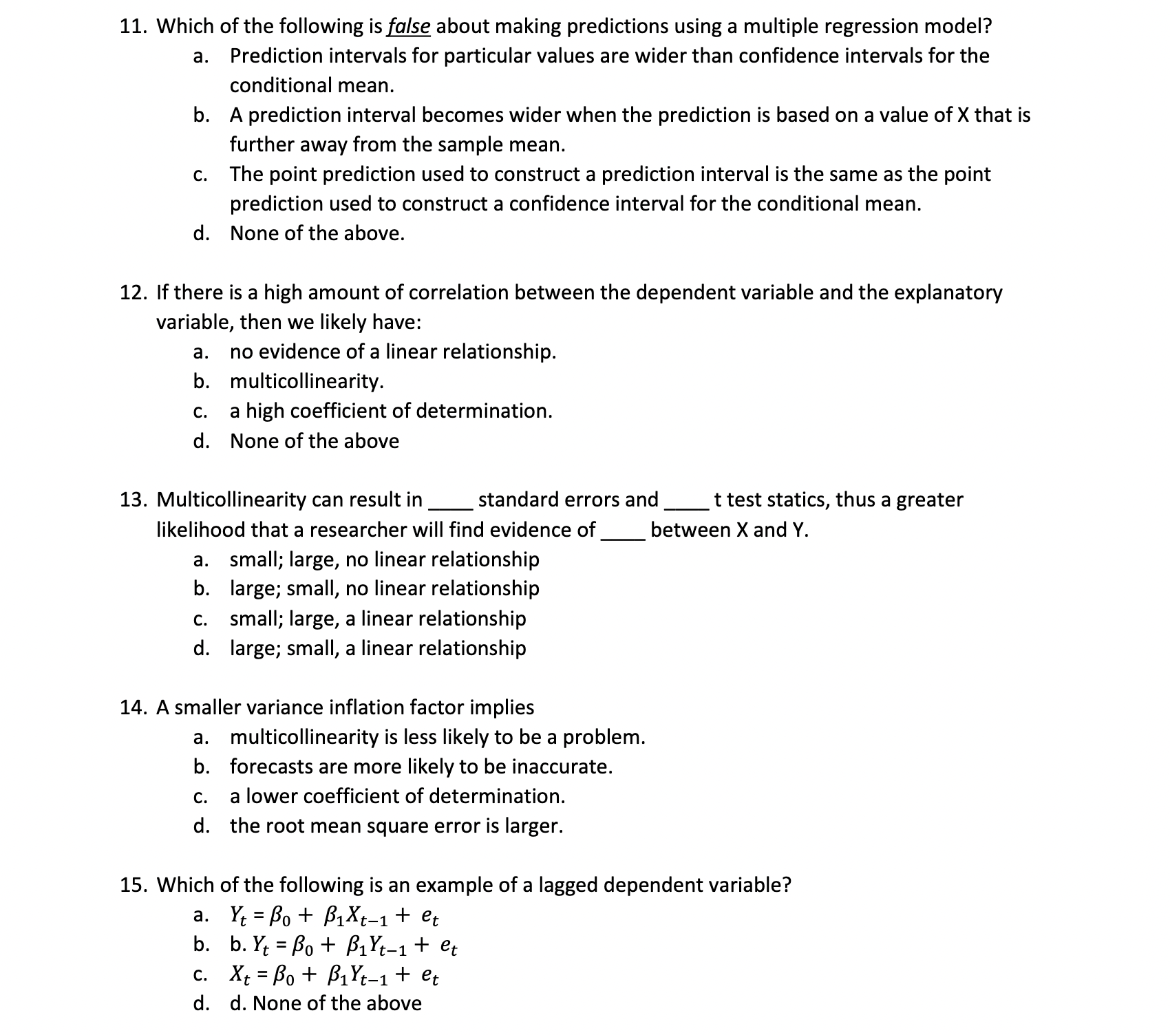Solved 1. Suppose we have estimated Y^=10+20×X1+30×X2. | Chegg.com