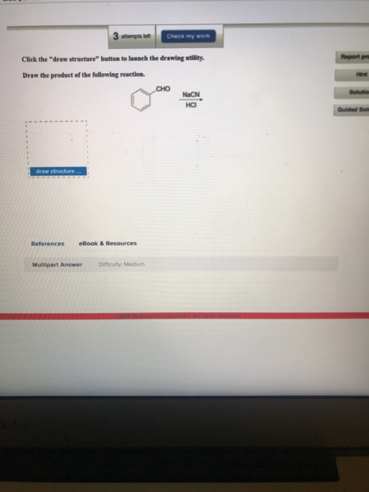 Solved Check my work Click the "draw structure" button to | Chegg.com