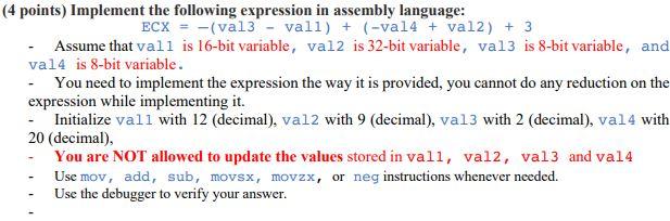 4 points) Implement the following expression in | Chegg.com