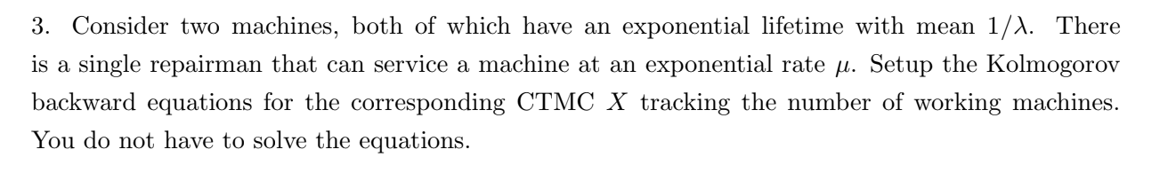 Solved 3. Consider two machines, both of which have an | Chegg.com