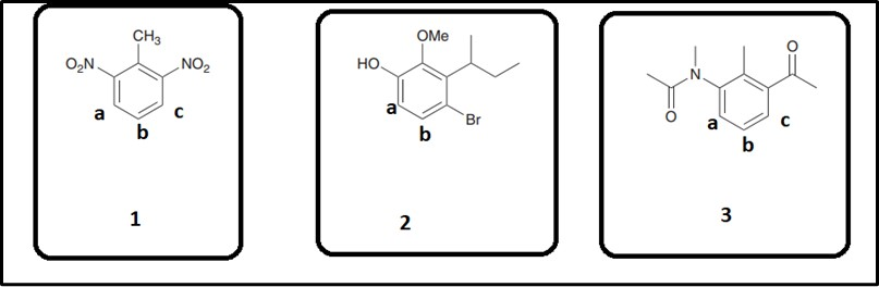 Solved Three aromatic compounds are given below, on these | Chegg.com