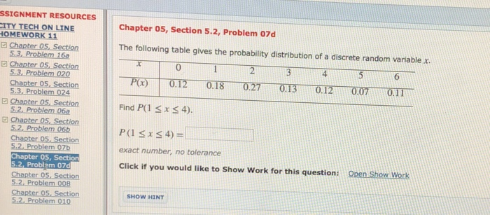 Solved SSIGNMENT RESOURCES TECH ONLINE Chapter 05, Section | Chegg.com