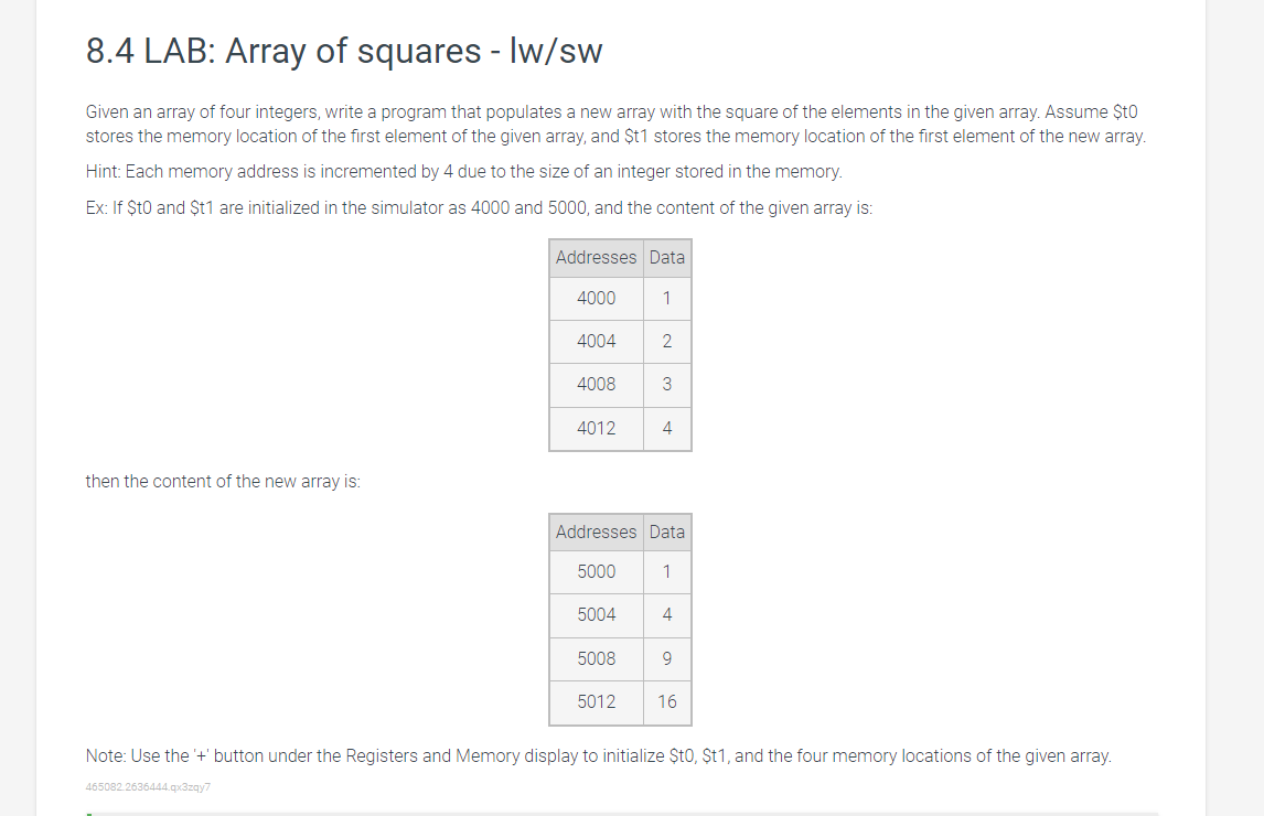 Solved Given an array of four integers, write a program that | Chegg.com