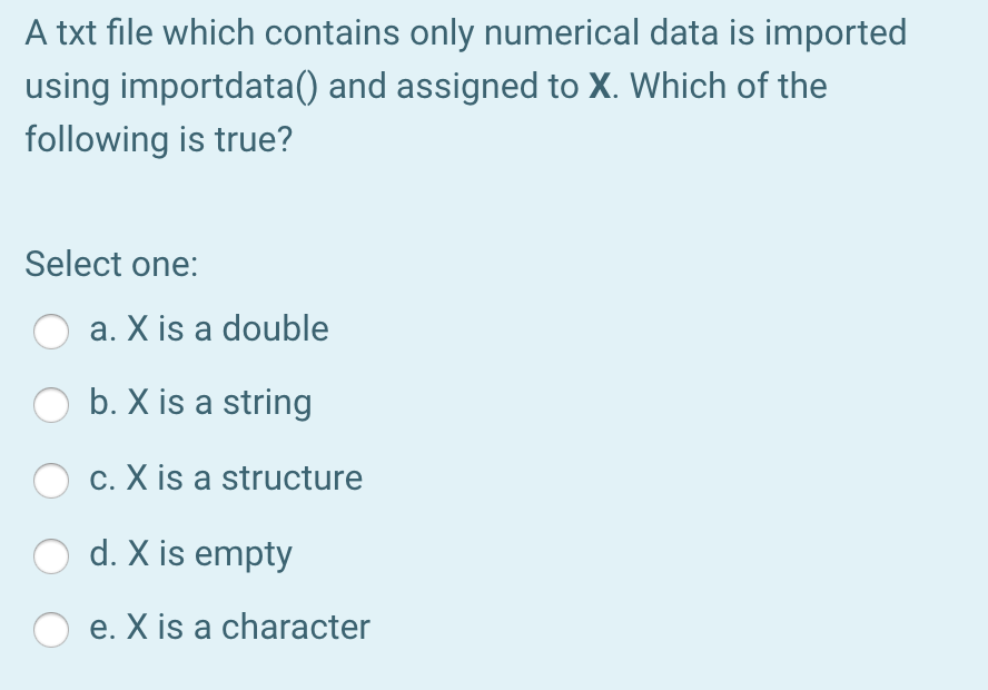 Solved A txt file which contains only numerical data is | Chegg.com