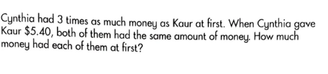 Solved Elementary Algebra Use a bar model to illustrate the | Chegg.com