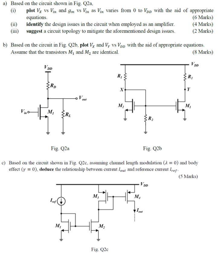 Solved a) Based on the circuit shown in Fig. Q2a, (1) ) plot | Chegg.com