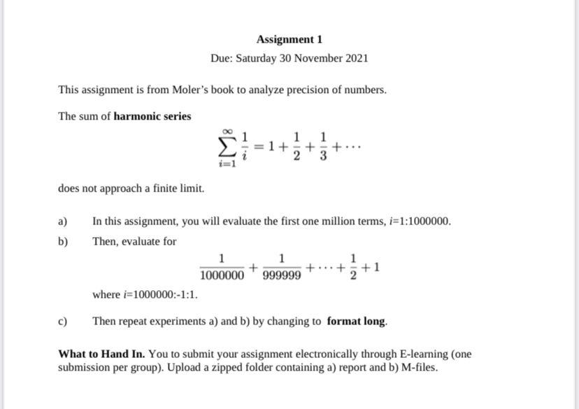 Solved Assignment 1 Due: Saturday 30 November 2021 This | Chegg.com