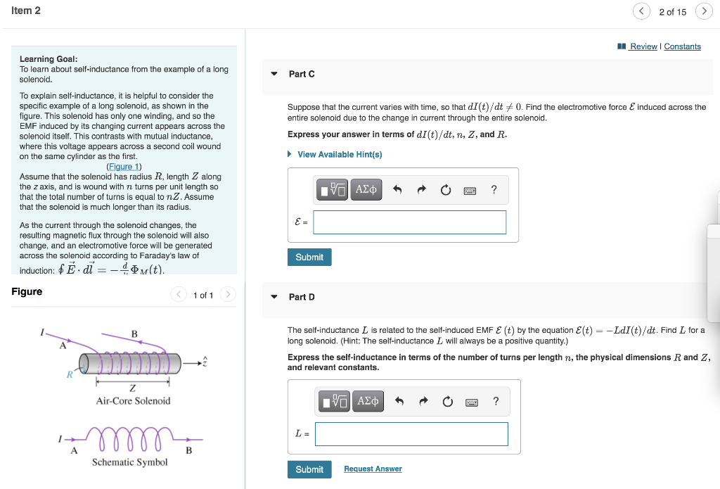 Solved Item 2 2 of 16 Review | Constants Part A Learning | Chegg.com