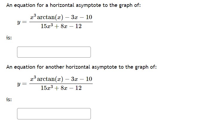 Solved An equation for the vertical asymptote to the graph | Chegg.com
