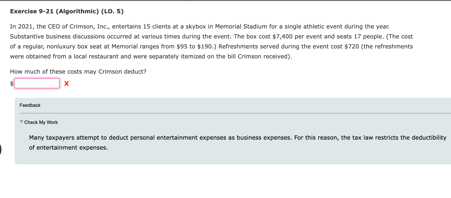 Solved Exercise 9-21 (Algorithmic) (LO. 5) In 2021, the CEO | Chegg.com