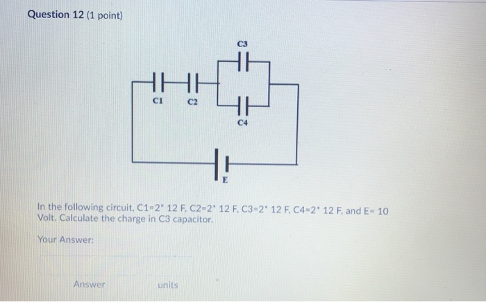 Solved Question 8 (1 point) C3 C1 C2 C4 In the following | Chegg.com