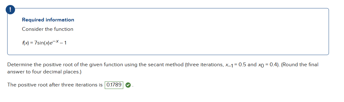 Solved Required information Consider the function f(x) = | Chegg.com