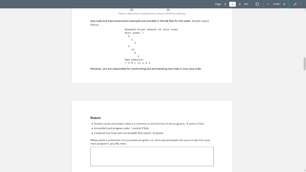Solved Page of 9 200W Task 2. Breadth-first search (10 | Chegg.com