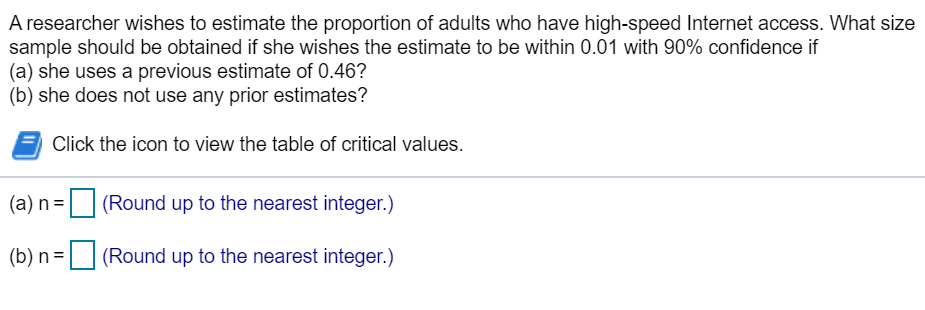 Solved A researcher wishes to estimate the proportion of | Chegg.com