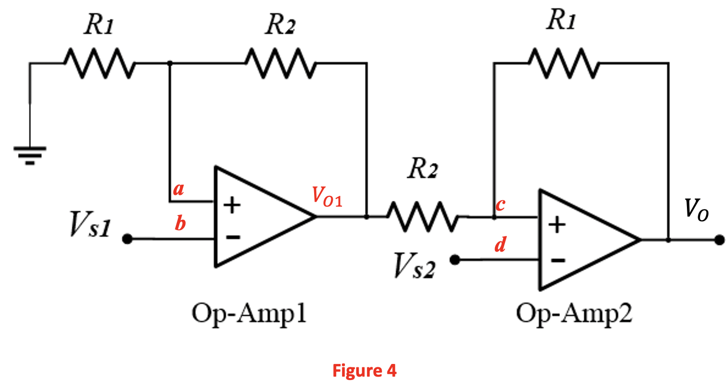 Solved For the ideal op-amp circuit shown in Figure 4, prove | Chegg.com