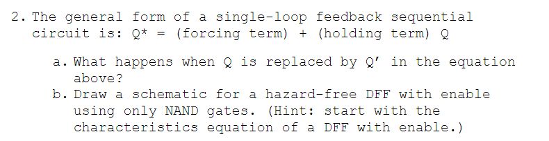 Solved 2. The general form of a single-loop feedback | Chegg.com