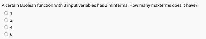 Solved A certain Boolean function with 3 ﻿input variables | Chegg.com