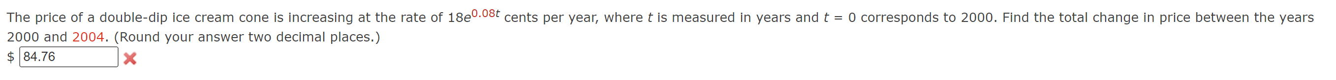 Solved 2000 and 2004. (Round your answer two decimal | Chegg.com