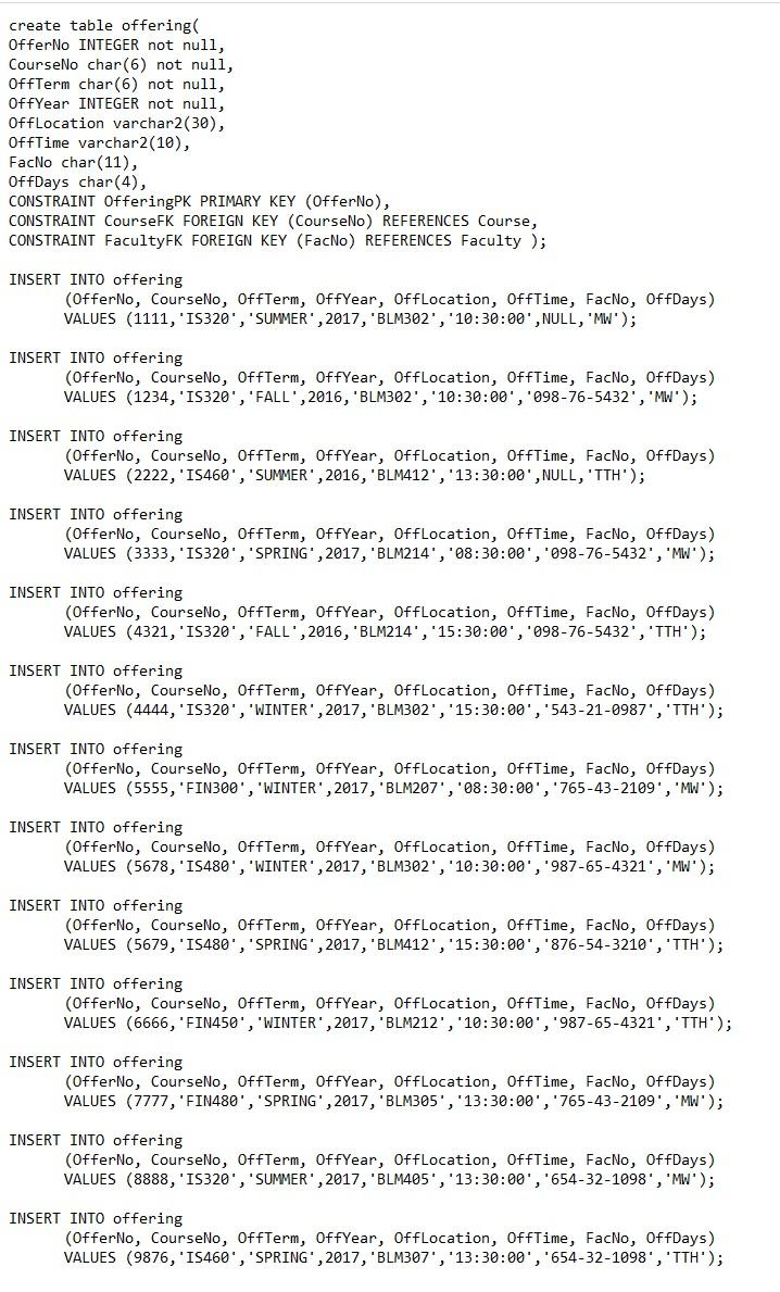 Solved By using the “UniversityDB.pdf“ file under Course | Chegg.com