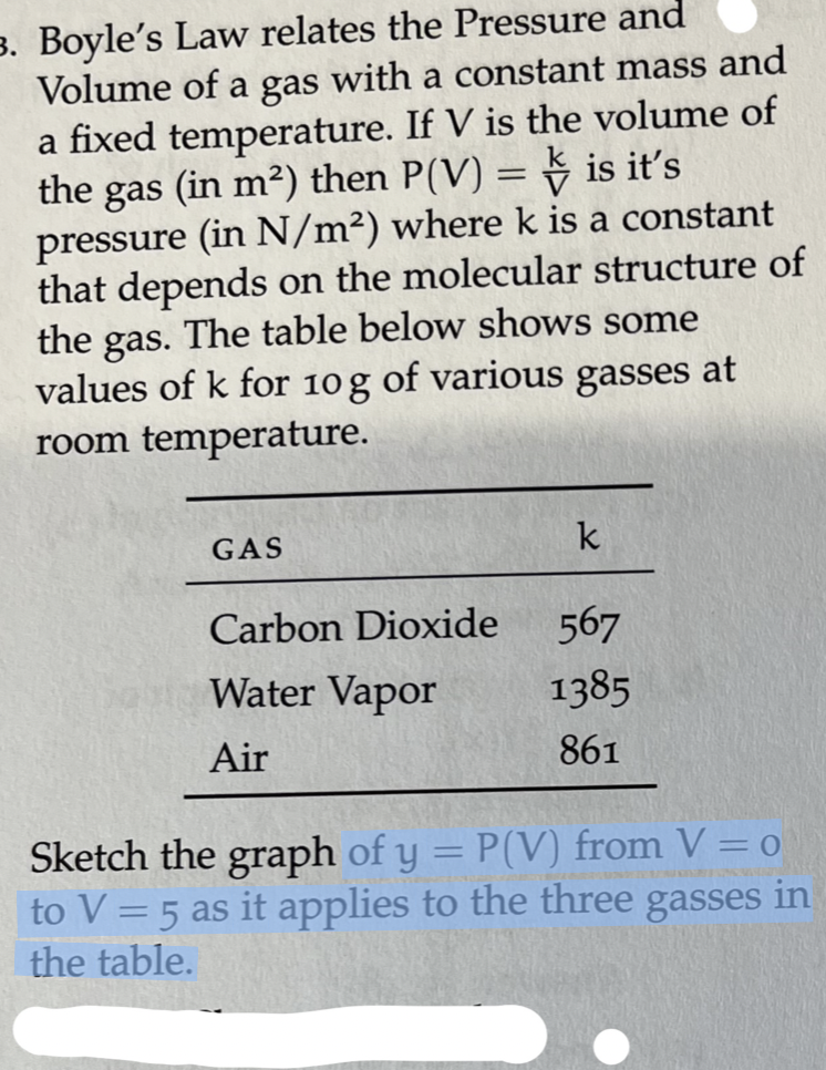 Boyle's Law relates the Pressure andVolume of a gas | Chegg.com