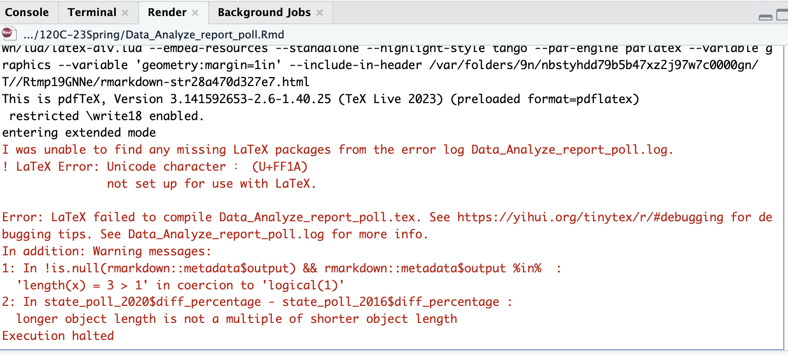 Solved please help! i keep receive this error message when | Chegg.com