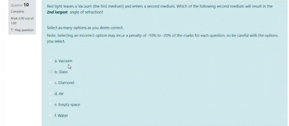 Solved Red light leaves a Vacuum (the first medium) and | Chegg.com