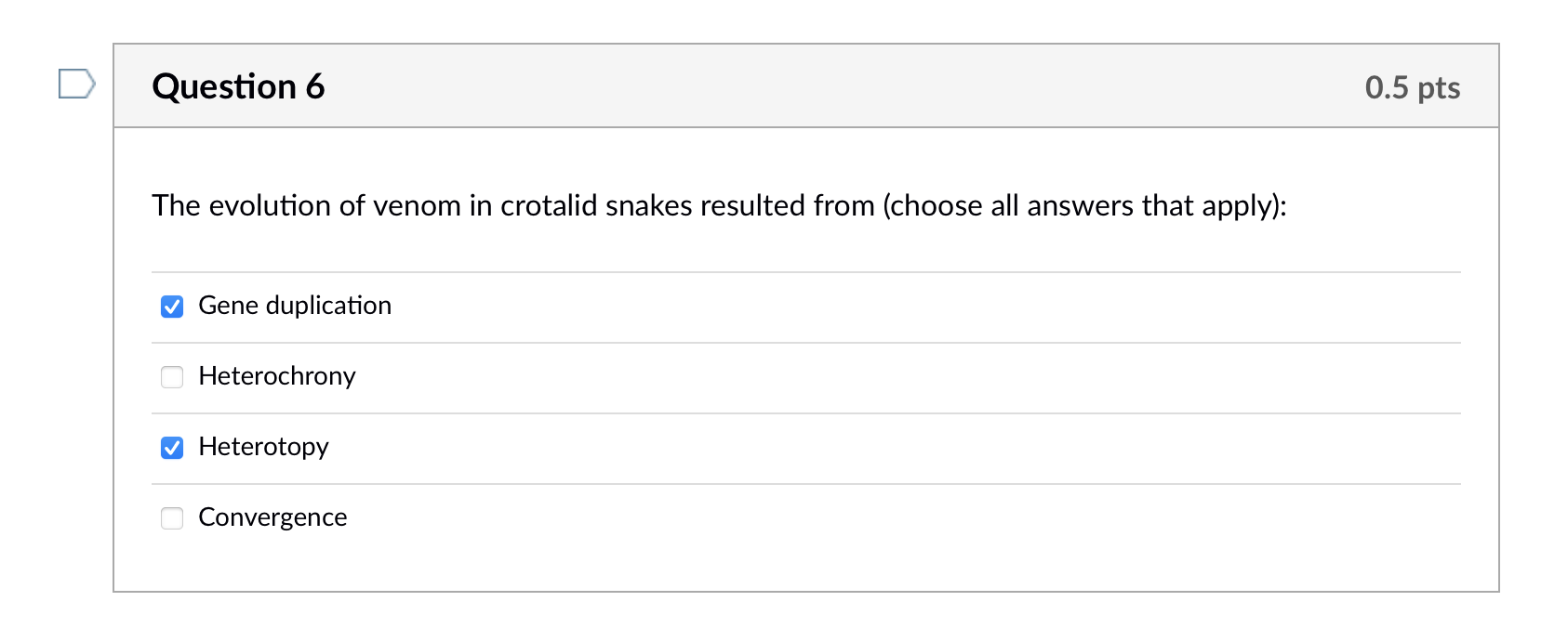 The evolution of venom in crotalid snakes resulted | Chegg.com