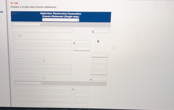 Solved Exercise 5-9 (Part Level Submission) below for the | Chegg.com