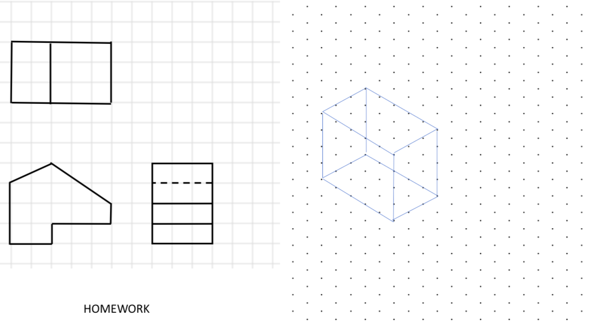 Solved Use the three orthogonal views and draw the isometric | Chegg.com