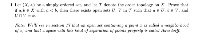 Solved 1 Let (X,
