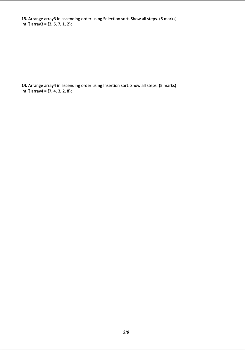 Solved Section 1 Array And Link List 1 Discuss What Is An 0475