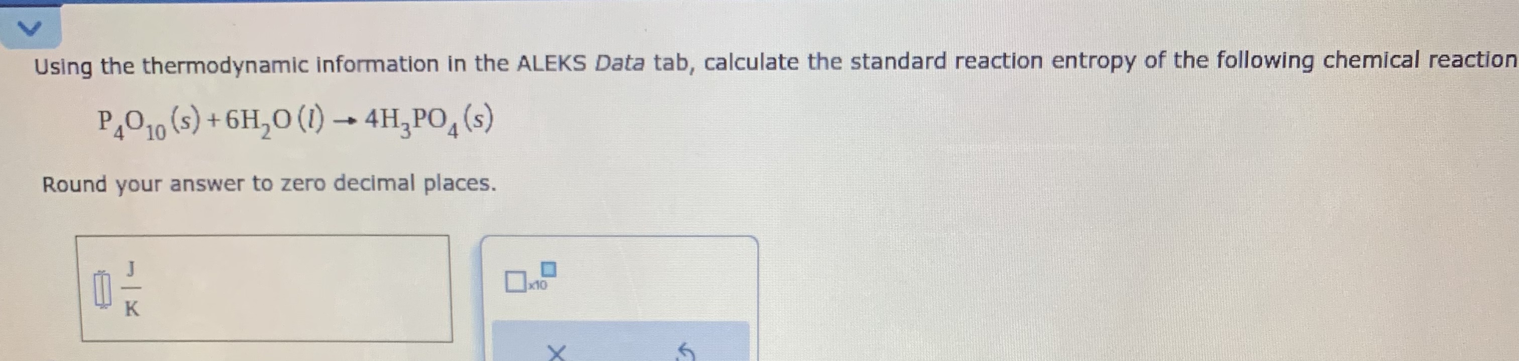 Solved Using the thermodynamic information in the ALEKS Data | Chegg.com