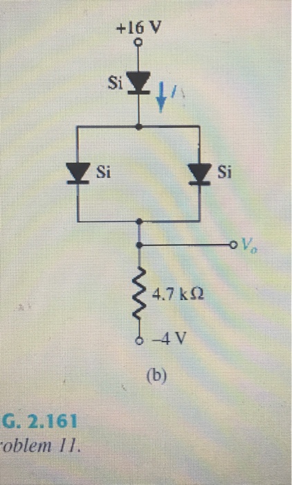 Solved *11. Determine Vo and I for the networks of Fig. | Chegg.com Solved *11. Determine Vo and I for the networks of Fig. | Chegg.com