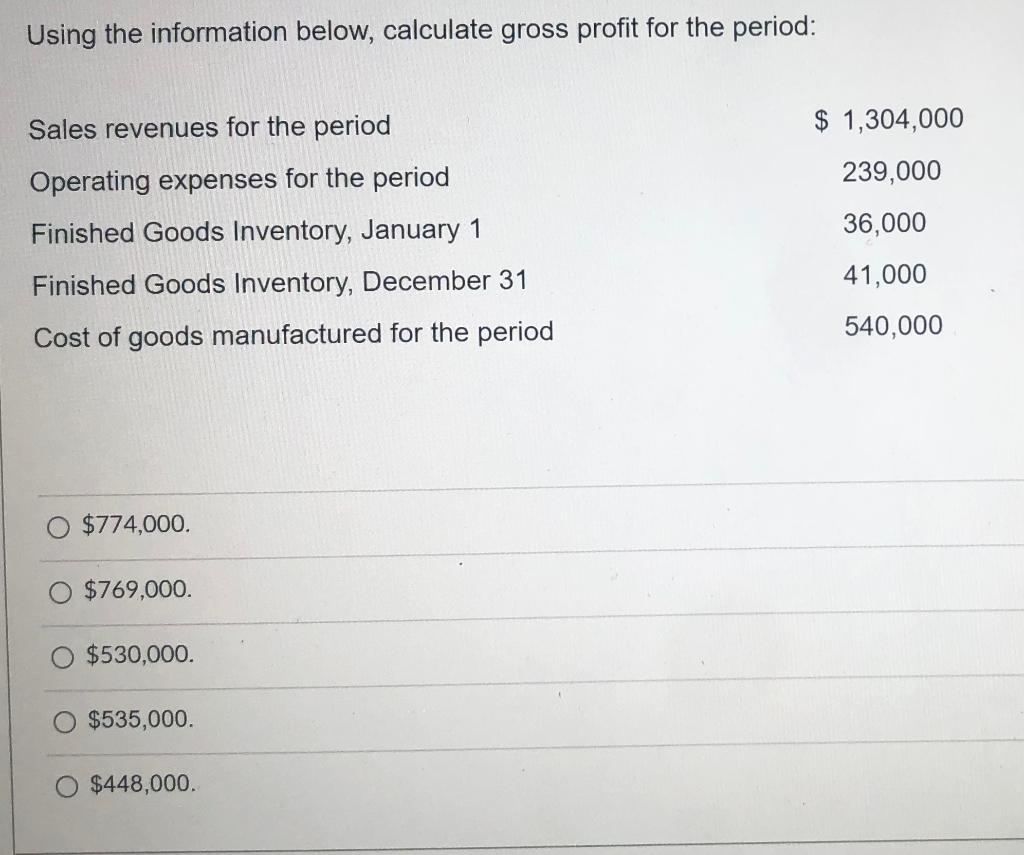 Solved Using the information below, calculate net income for | Chegg.com
