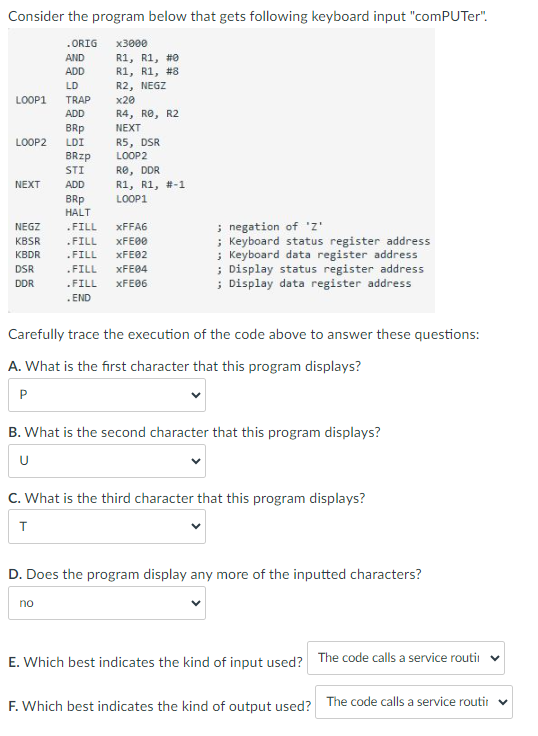 Solved can you explain for me? ﻿Consider the program below | Chegg.com