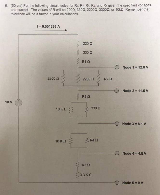 Solved For the following circuit, solve for R1, R2, R3, R4 | Chegg.com
