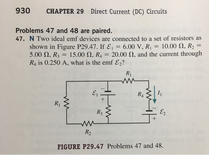 Solved Two ideal emf devices are connected to a set of | Chegg.com