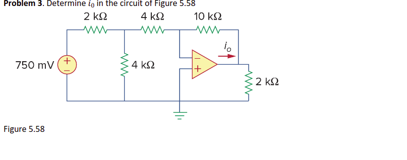 Solved Problem 3. ﻿Determine i0 ﻿in the circuit of Figure | Chegg.com