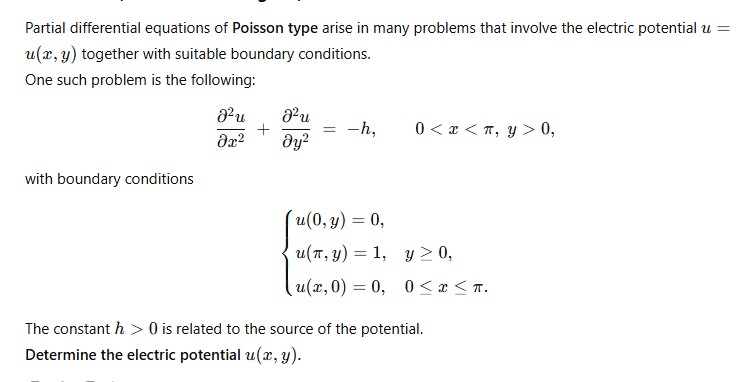 Solved Partial differential equations of ﻿Poisson type arise | Chegg.com