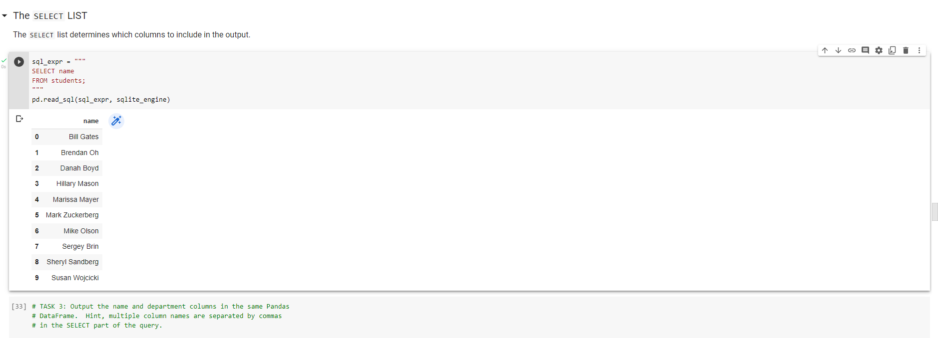Solved Using Pandas to Query the Database You can also use | Chegg.com