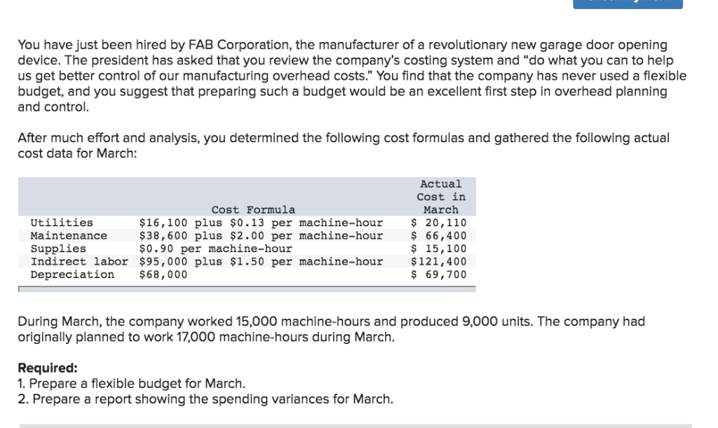 Solved You have just been hired by FAB Corporation, the | Chegg.com