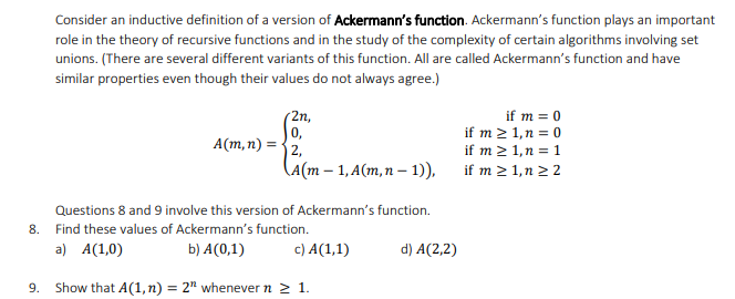 Solved Consider an inductive definition of a version of | Chegg.com