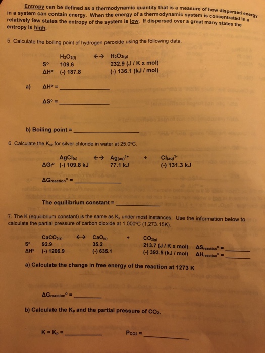 Solved Entropy can be defined as a thermodynamic quantity | Chegg.com