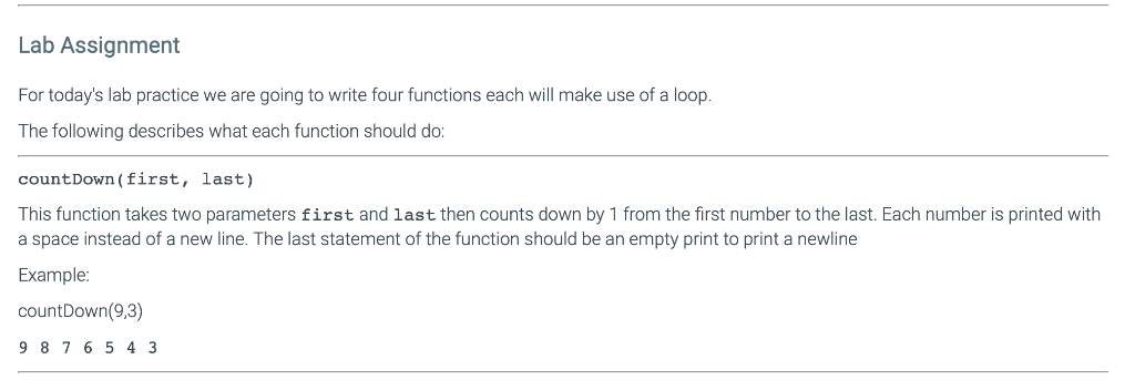 Solved Lab Assignment For today's lab practice we are going | Chegg.com