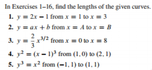 Solved In Exercises 1–16, find the lengths of the given | Chegg.com