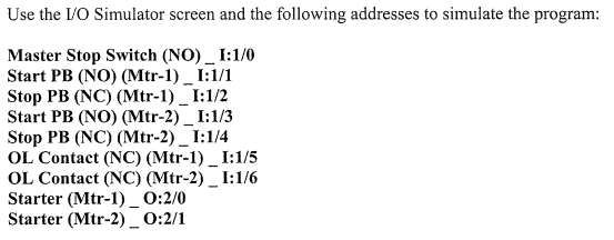 Solved 6-28 Write a documented PLC program that will | Chegg.com